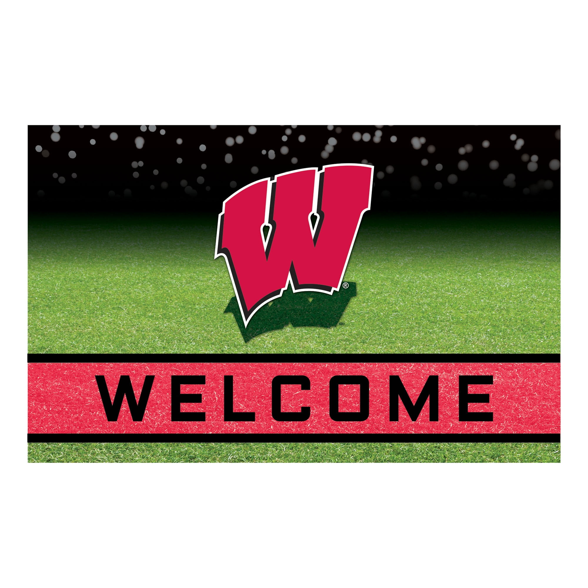 Wisconsin Badgers 18" x 30" Crumb Rubber Door Mat - Walmart.com
