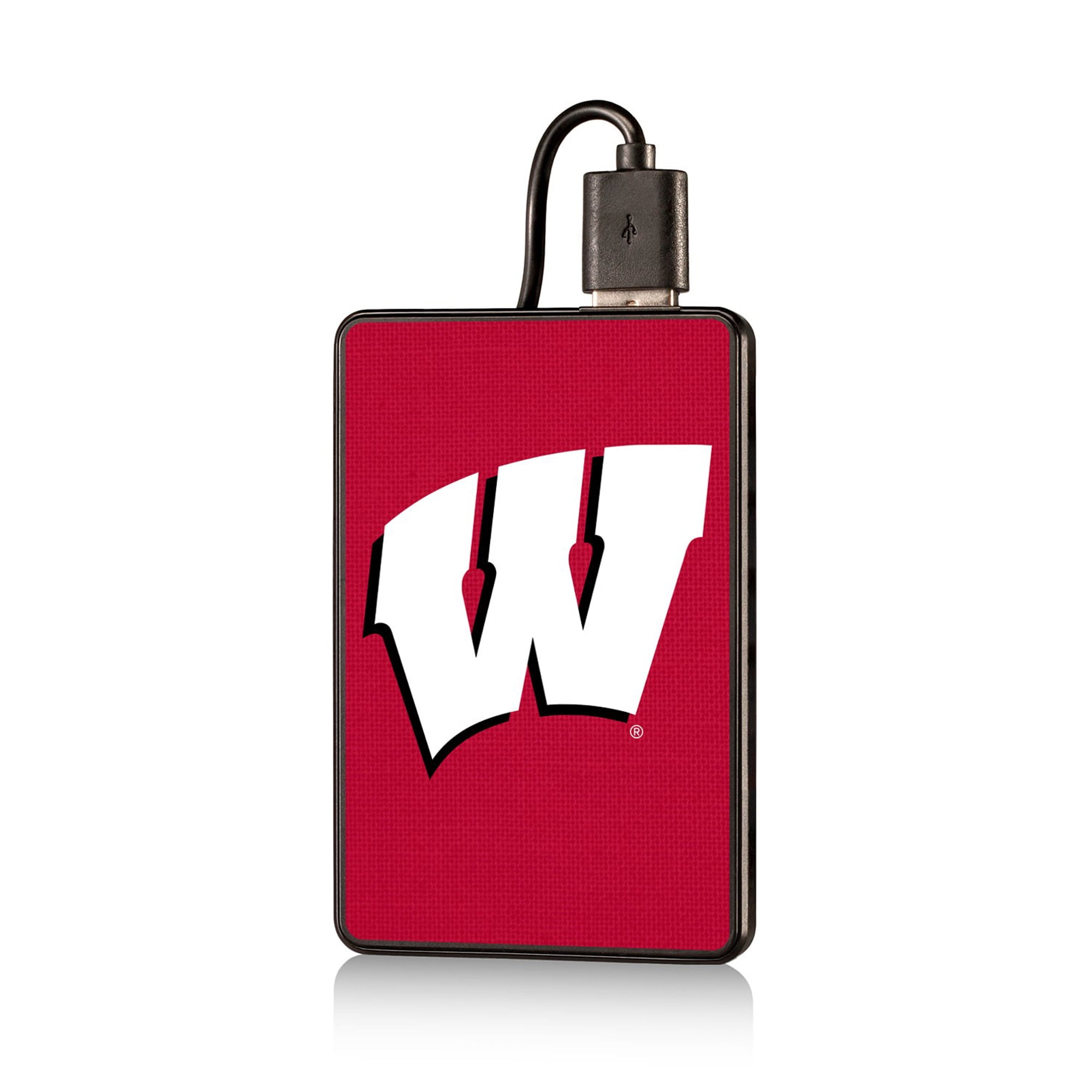 Wisconsin Badgers 2500mAh Solid Design Credit Card Powerbank - Walmart.com