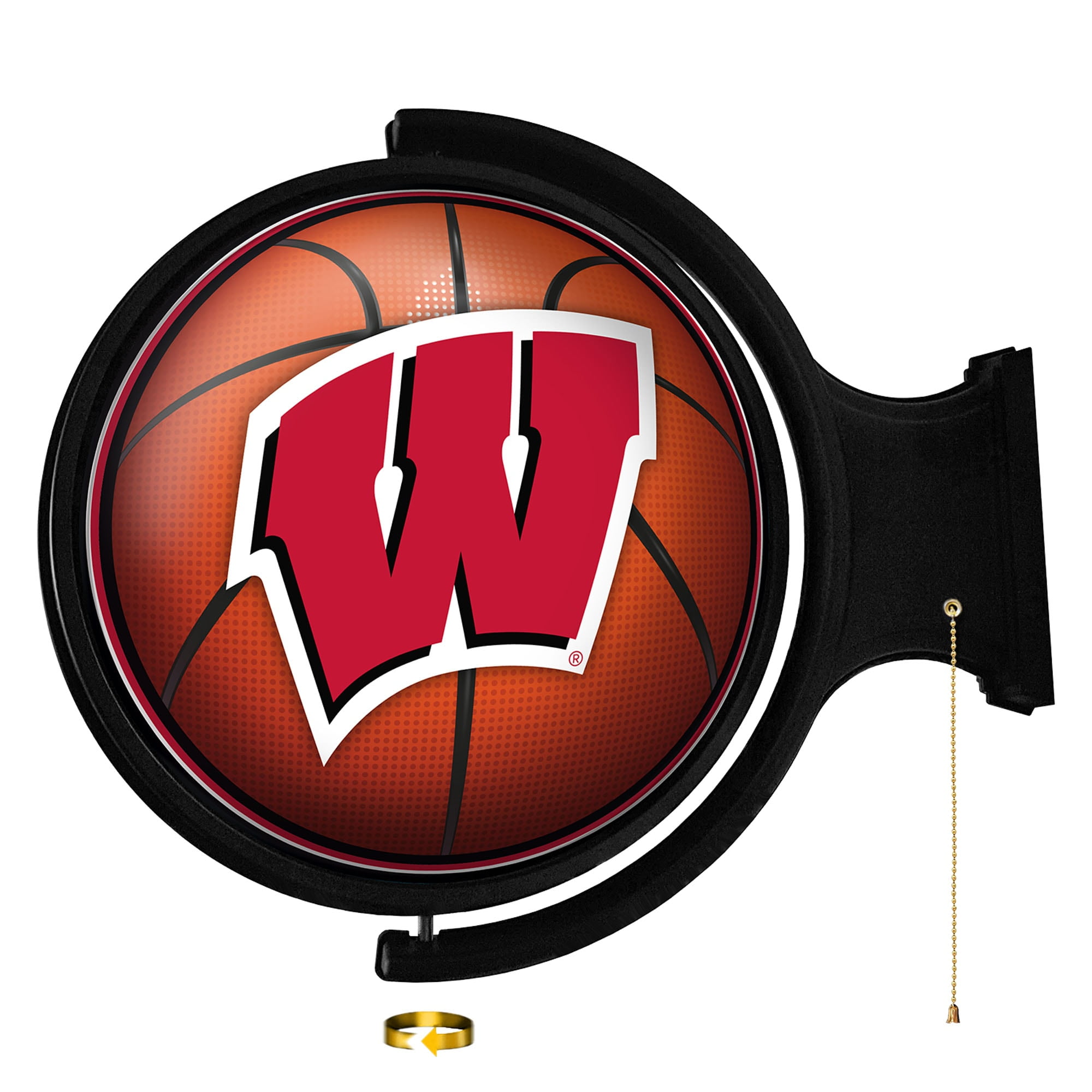 Wisconsin Badgers Basketball 21'' x 23'' Rotating Lighted Wall Sign ...