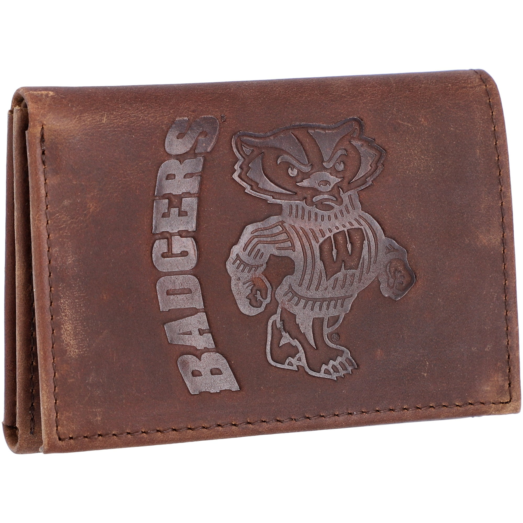 Wisconsin Badgers Leather Team Tri-Fold Wallet - Walmart.com