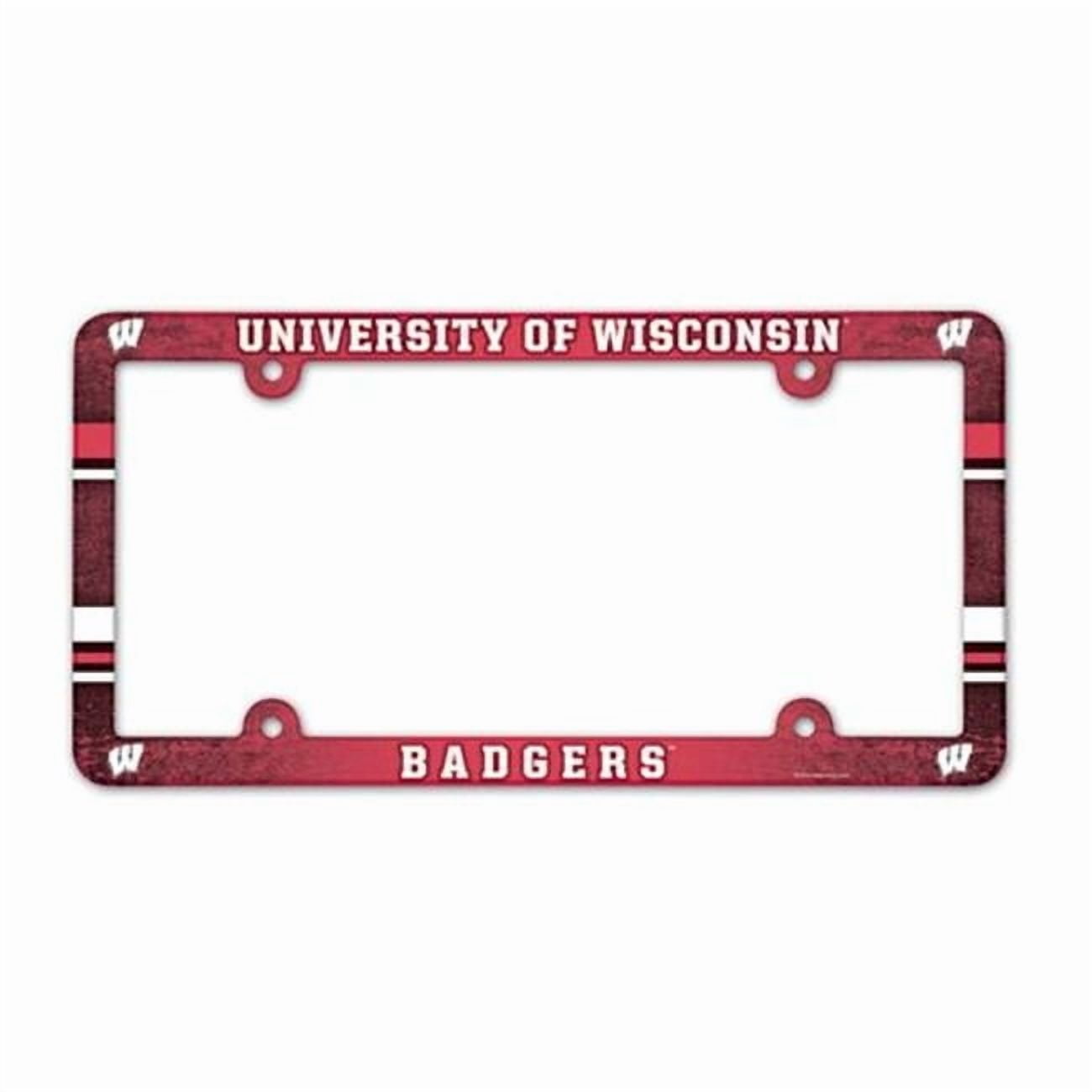 Wisconsin Badgers License Plate Frame - Full Color - Walmart.com