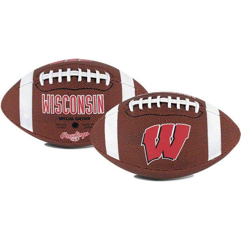 Wisconsin Badgers Rawlings Full-Size Game Time Football - Walmart.com