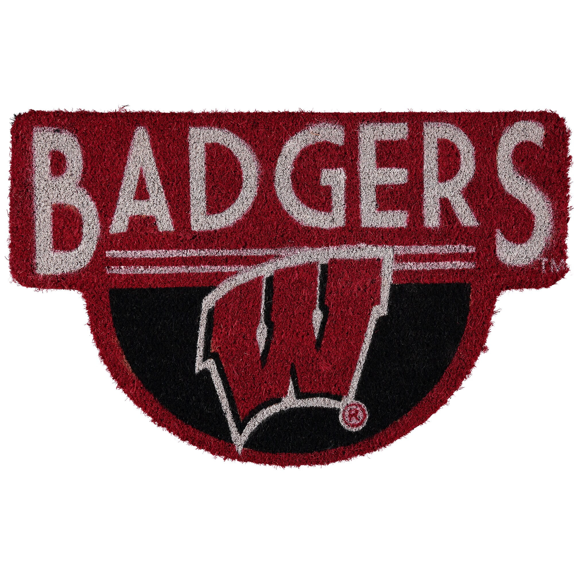 Wisconsin Badgers Shaped Coir Doormat - Walmart.com