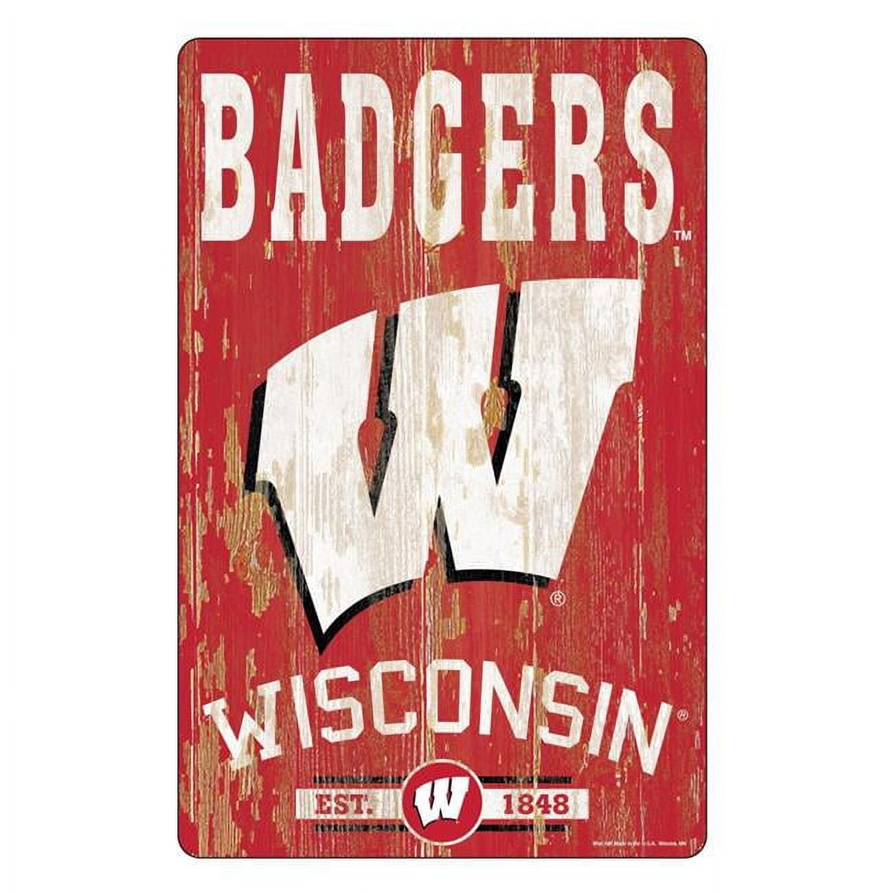 Wisconsin Badgers Sign 11x17 Wood Slogan Design - Walmart.com