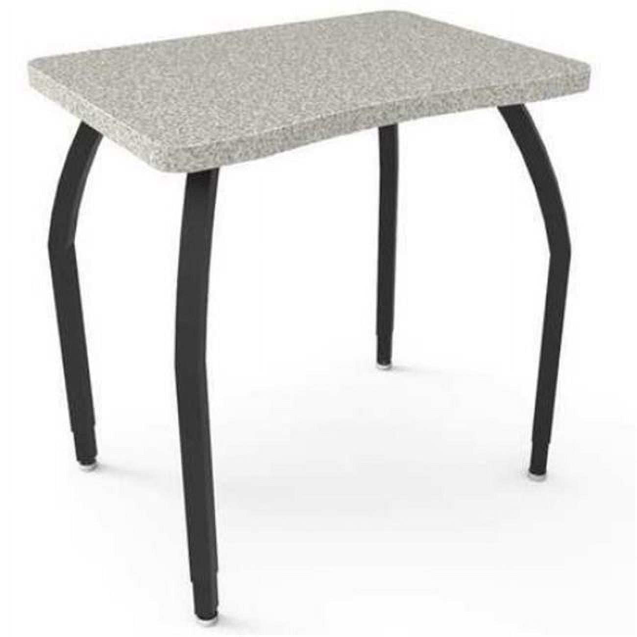 Wisconsin Bench ELO6171-EJA09-25-25 Elo Plymouth Desk, Grey Nebula Laminate & Banding with 4 ...