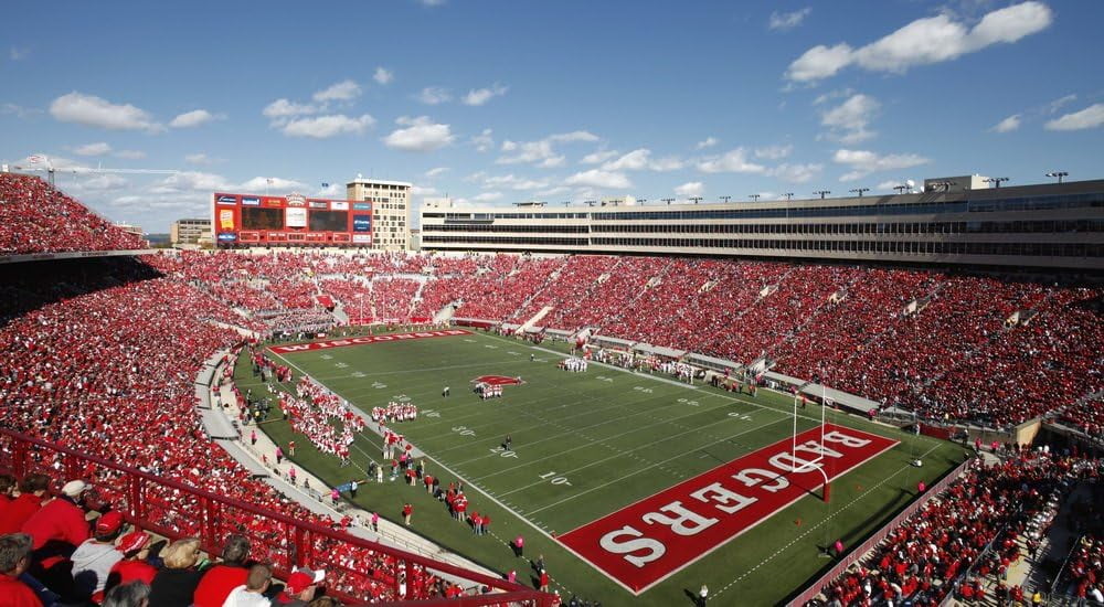 Wisconsin - College Football Stadium - 36x20 Matte Poster Print Wall ...