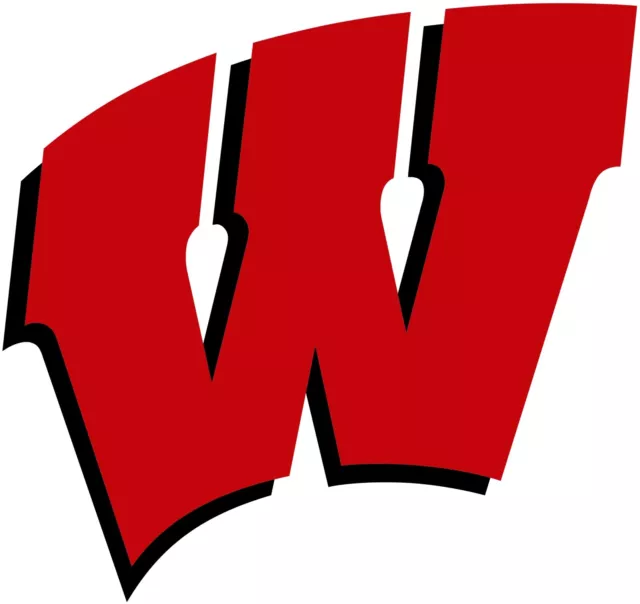 Wisconsin College Team Logo Sticker Baseball Sticker, Football Sticker ...