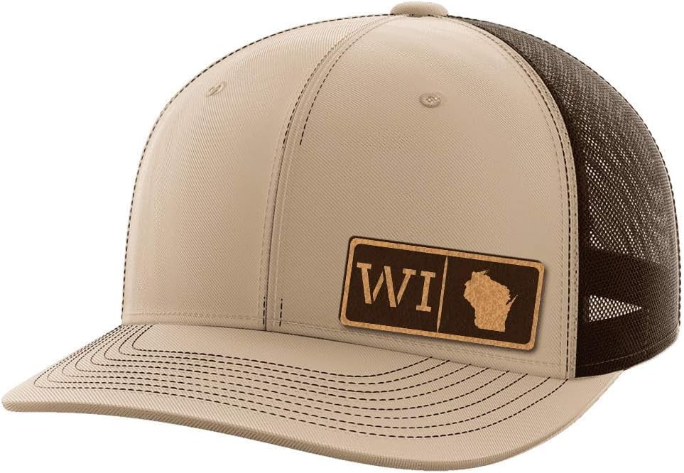 Wisconsin Homegrown Leather Patch Hat Unisex - Walmart.com