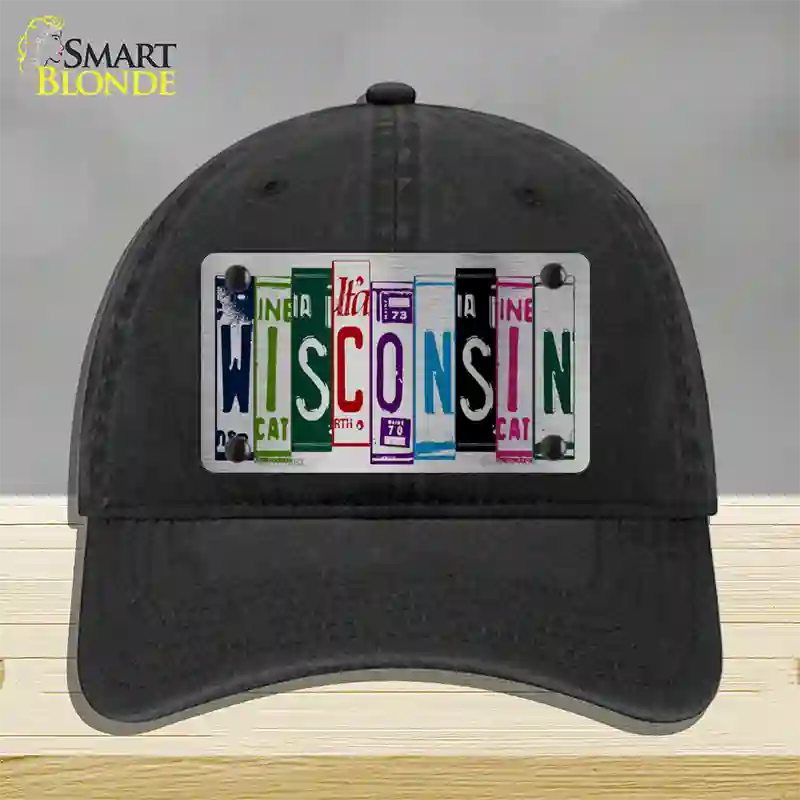 Wisconsin License Plate Art Novelty License Plate Hat Unconstructed ...