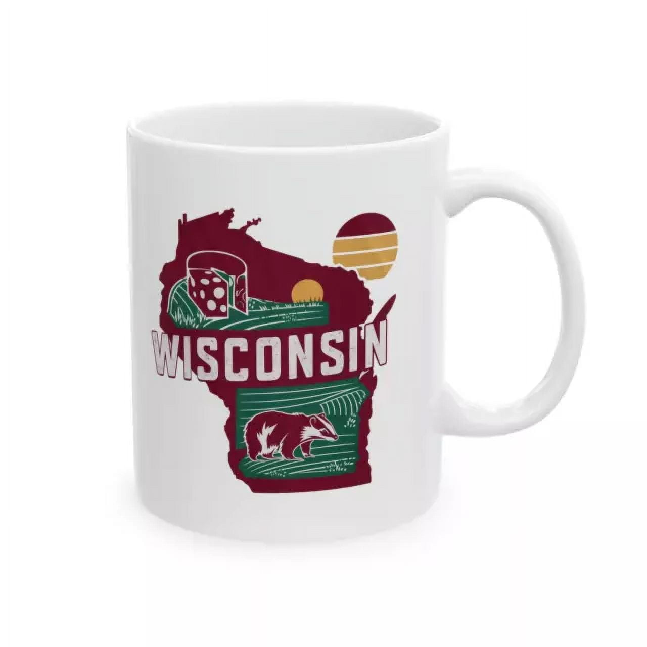 Wisconsin Mug Housewarming Moving to Wisconsin State Theme Retro Coffee ...