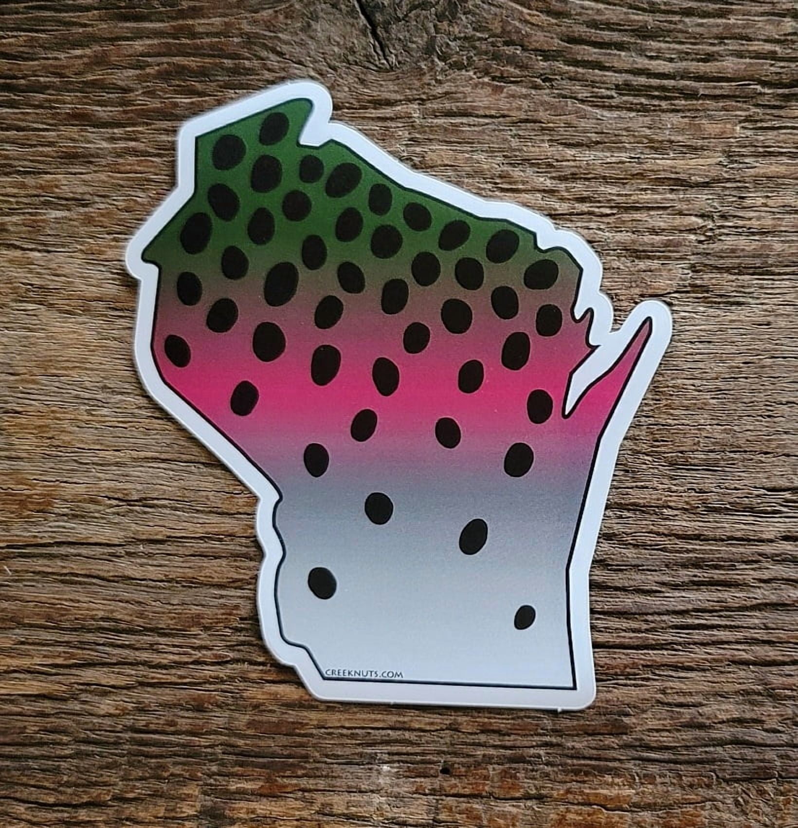 Wisconsin Rainbow Trout Skin Sticker Decal - Walmart.com