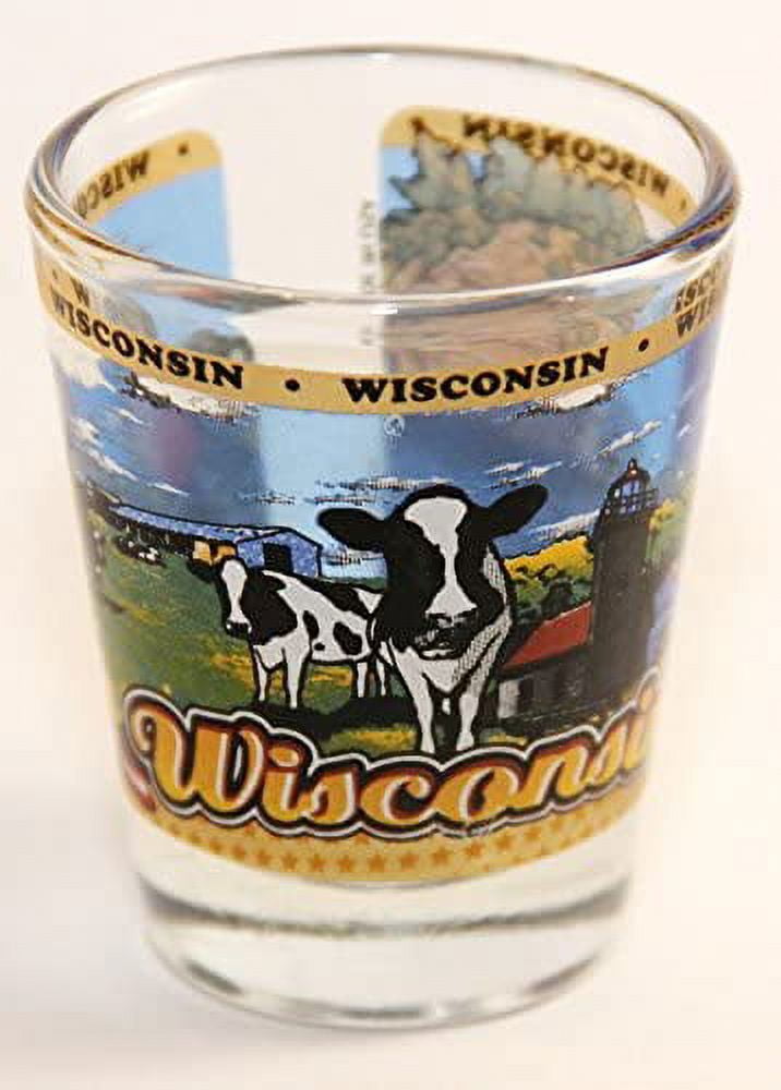 Wisconsin State Wraparound Shot Glass - Walmart.com
