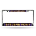 Wisconsin Stevens Point Pointers Chrome Metal Laser Cut License Plate ...