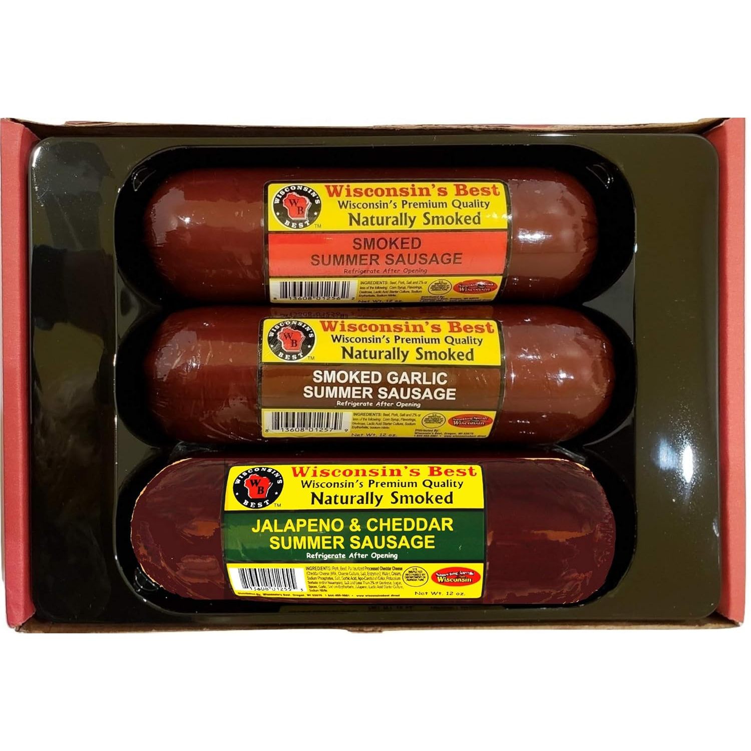 Wisconsin's Best - Summer Sausage Sampler - 100% Wisconsin Cheese ...