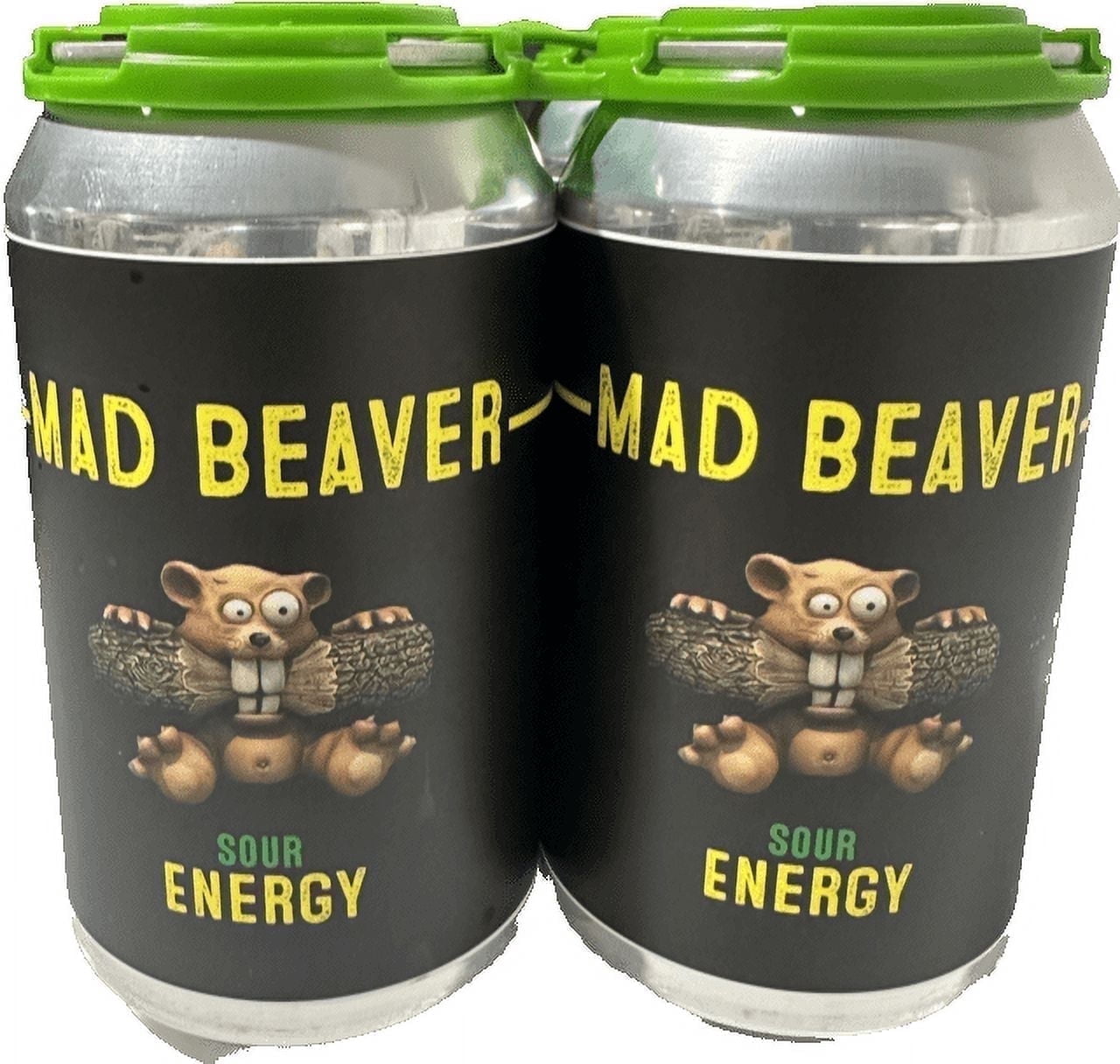 Mad Beaver Sour Energy Drink with Caffeine and Taurine, Pack of 4 by ...