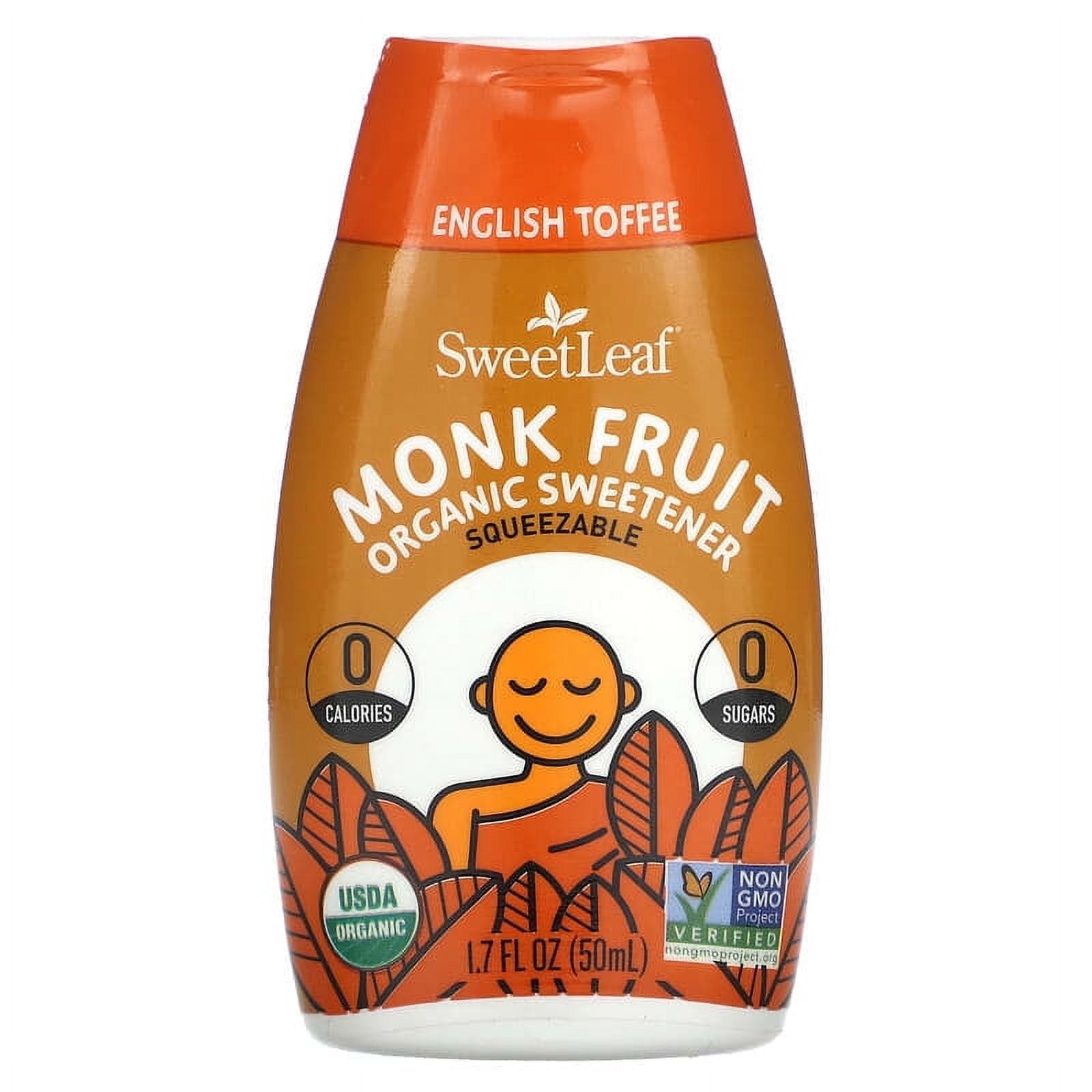 Wisdom Natural, SweetLeaf, Monk Fruit Organic Sweetener Squeezable ...
