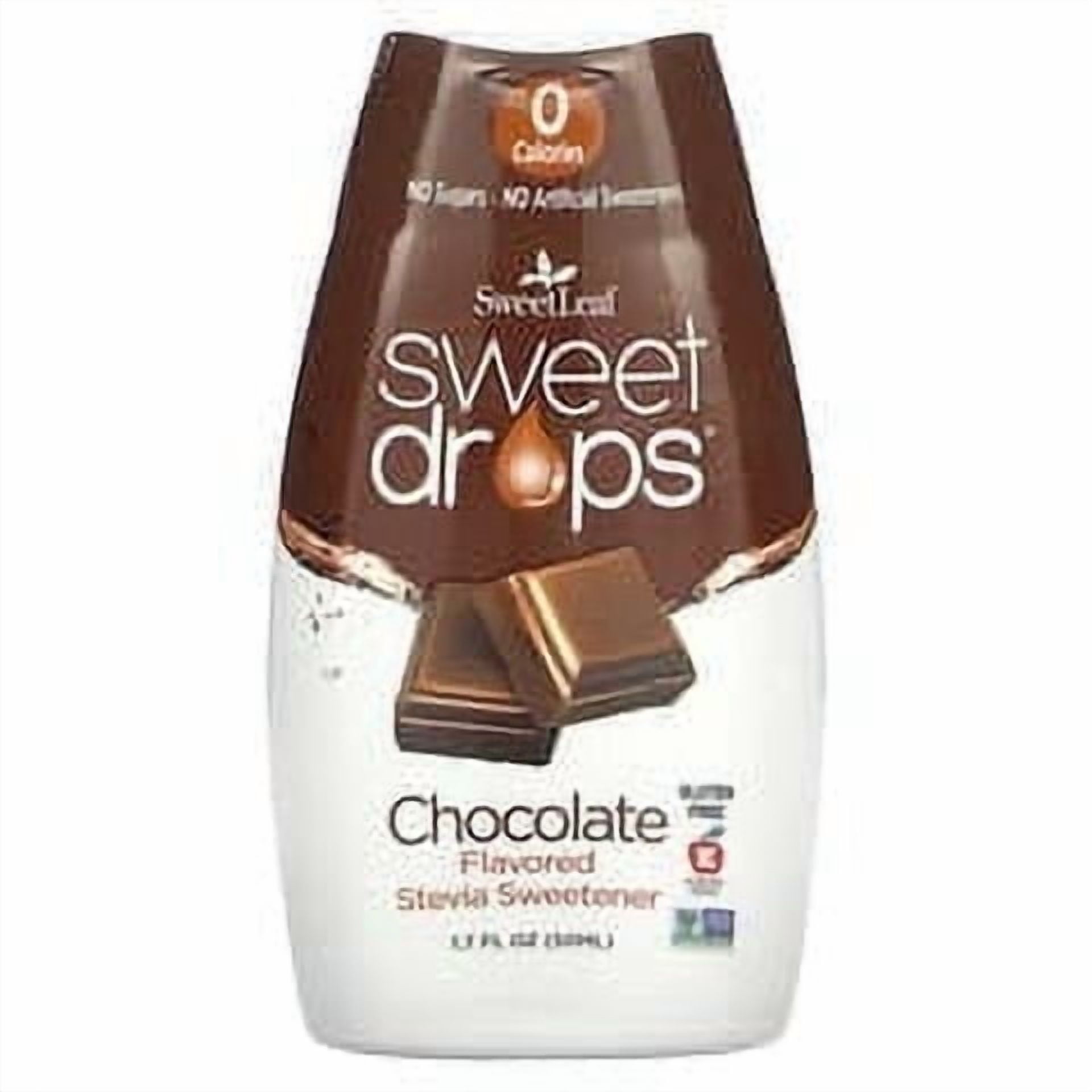 SweetLeaf Stevia, Sweet Drops, Chocolate, 1.7 fl oz (50 ml) Pack of 4 ...