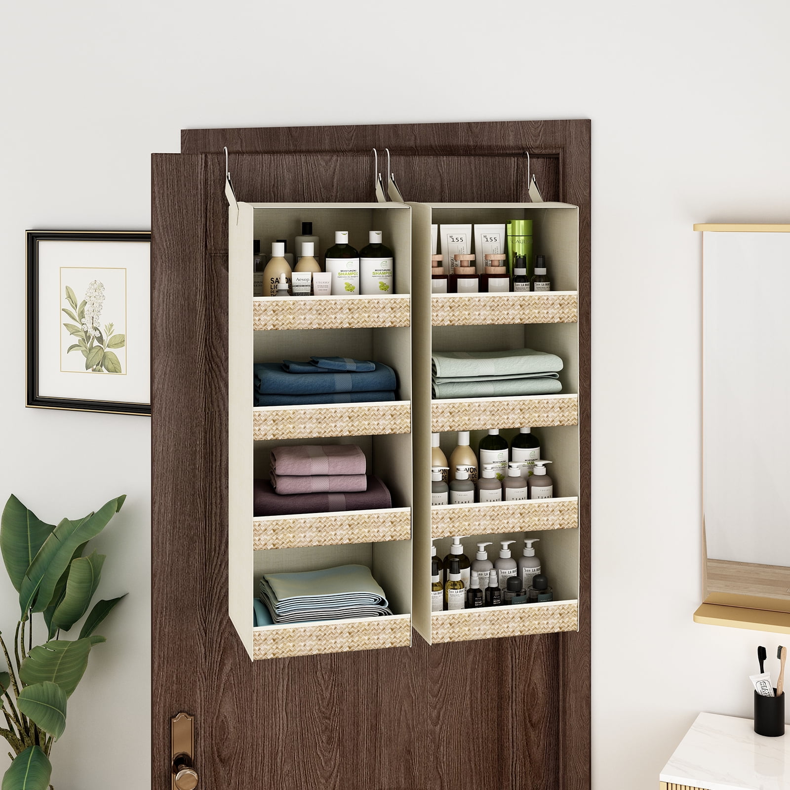 Wisdom Star 4-Shelf Hanging Organizer,2-Pack Closet Hanging Shelves ...