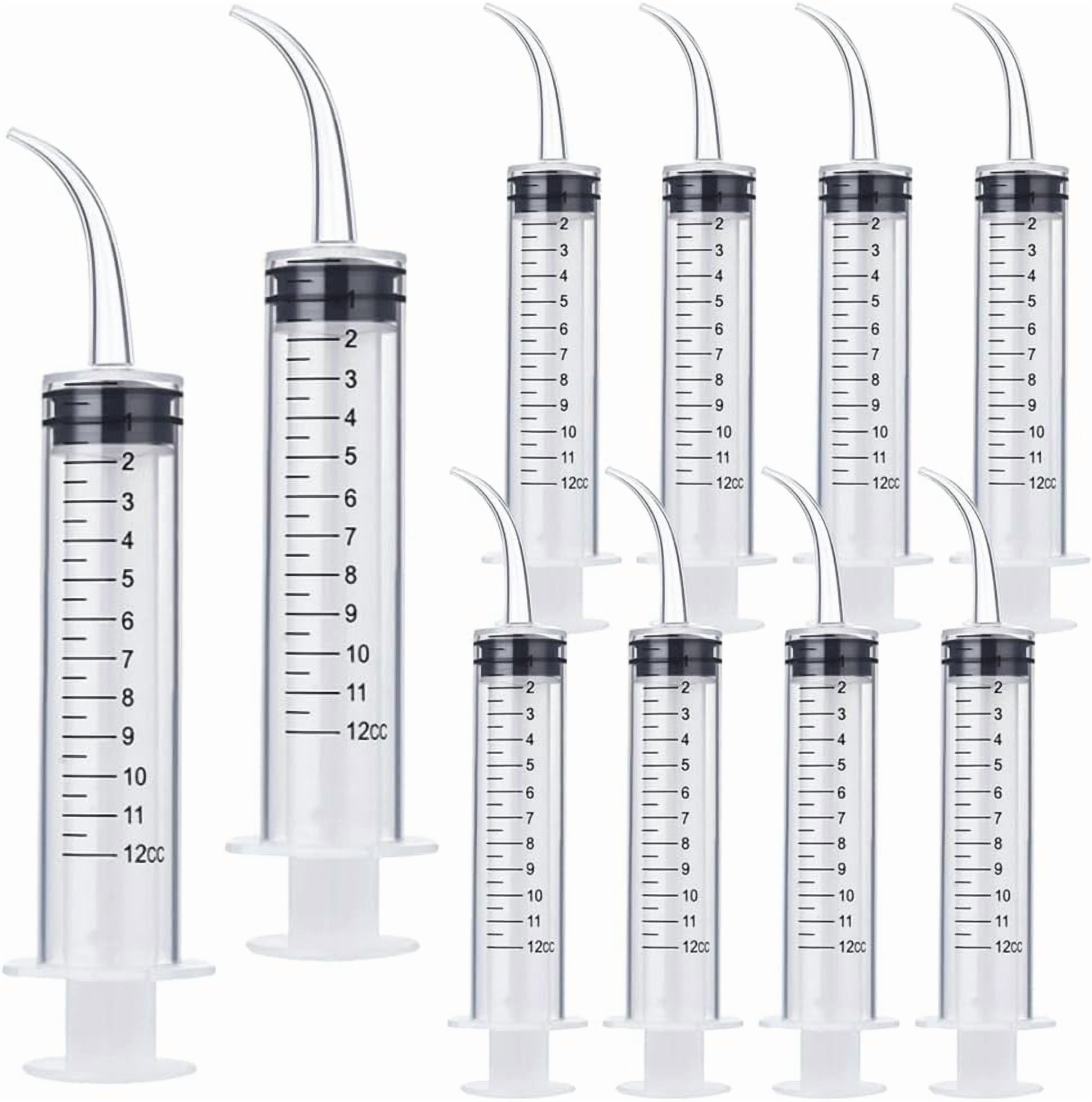 Wisdom Teeth Syringe, 10 Pack Irrigation Dental Syringes with Measure ...