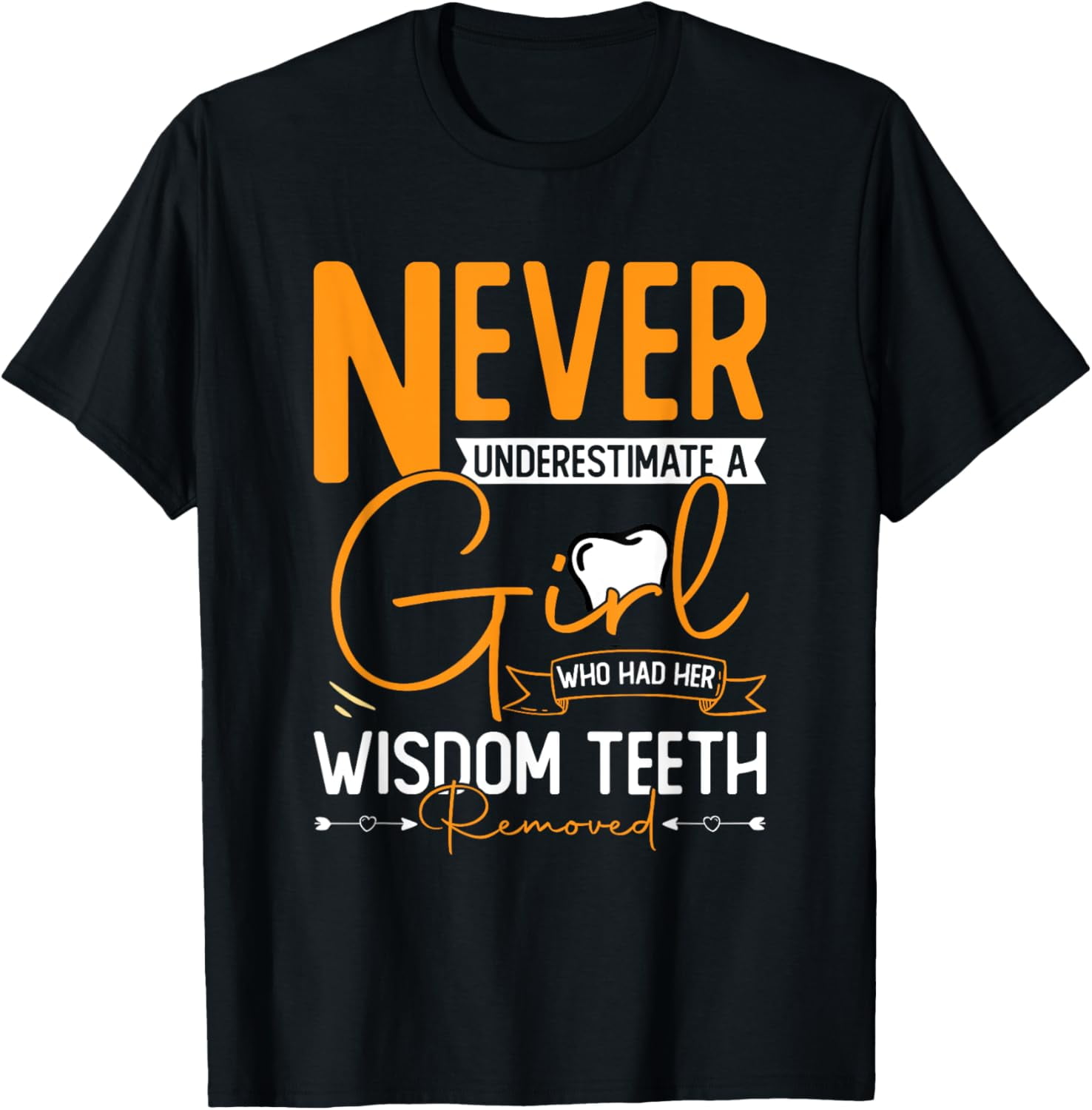 Wisdom Tooth Extraction Survivor Funny Wisdom Teeth Removal T-Shirt ...