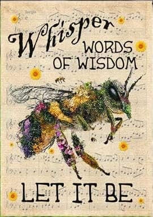 Wisdom Whispering Bee Tin Sign 8x12inch Metal Tin Sign/Metal Plaque ...