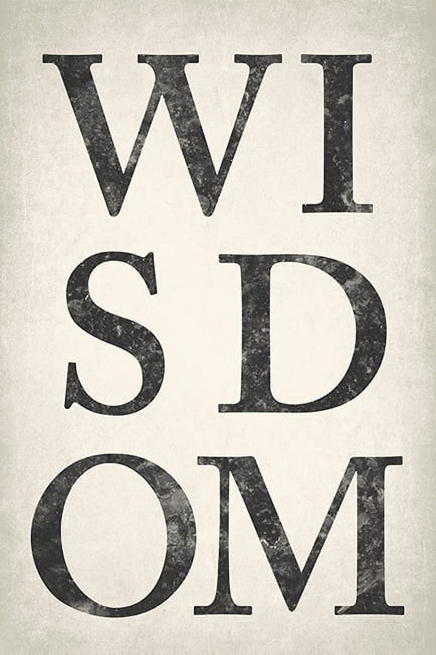 Wisdom, motivational poster print - Walmart.com