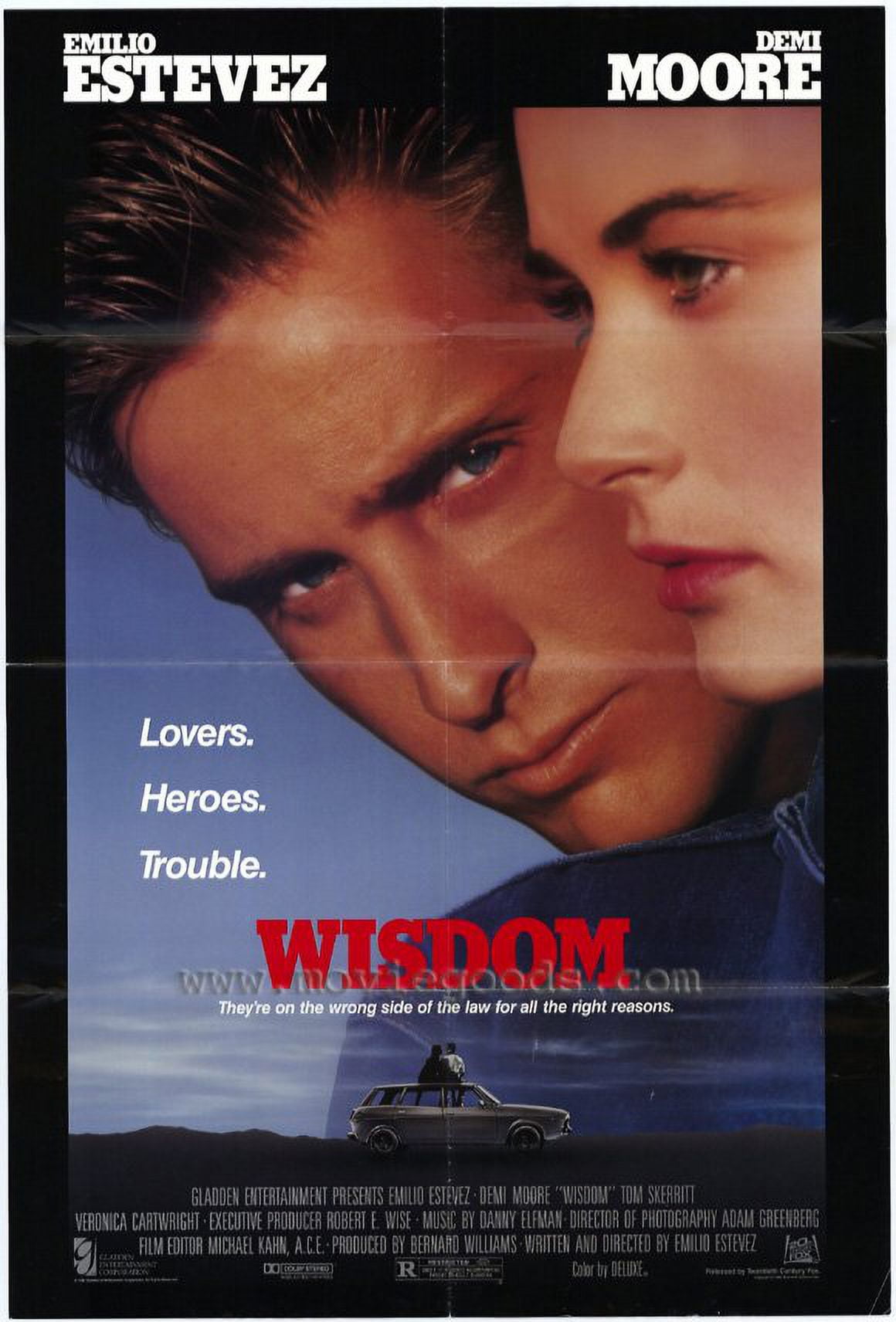 Wisdom - movie POSTER (Style A) (27" x 40") (1986) - Walmart.com