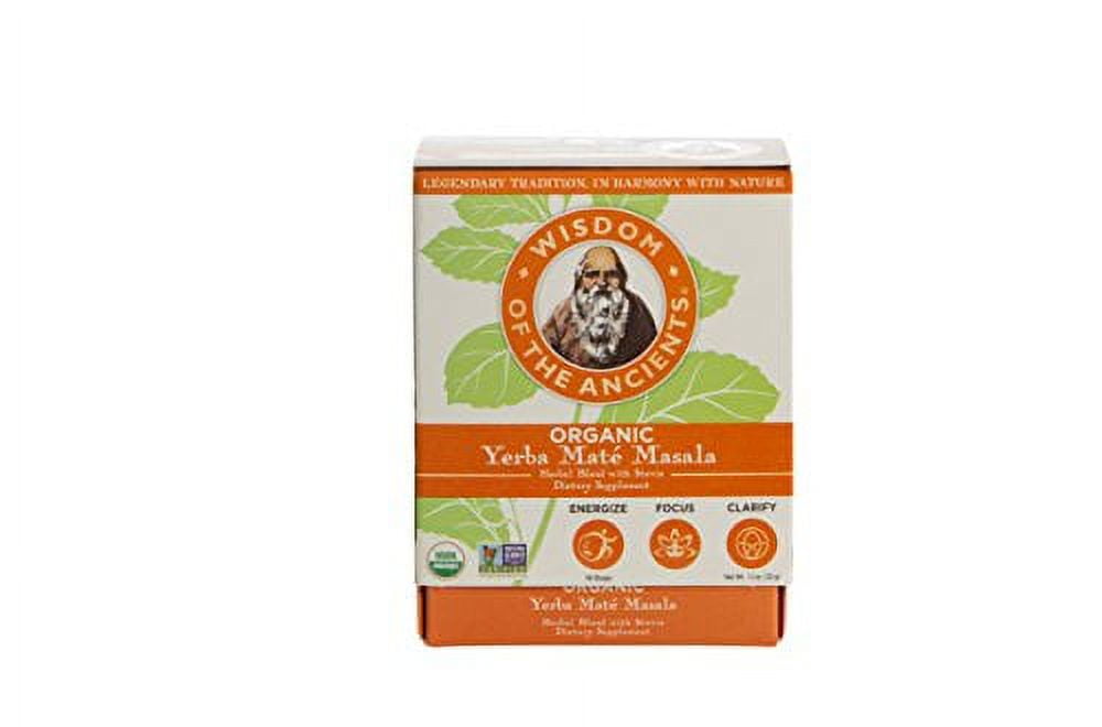 Wisdom of the Ancients Organic Yerba MatÃ© Tea Bags, Masala, 1.1 oz ...