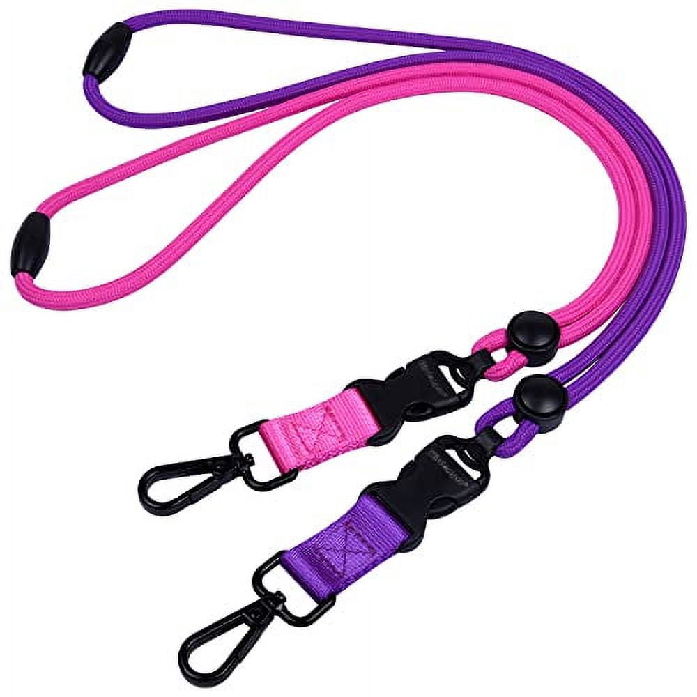 Wisdompro 2 Pack of 21 inch Durable Round Cord Heavy Duty Lanyard with ...