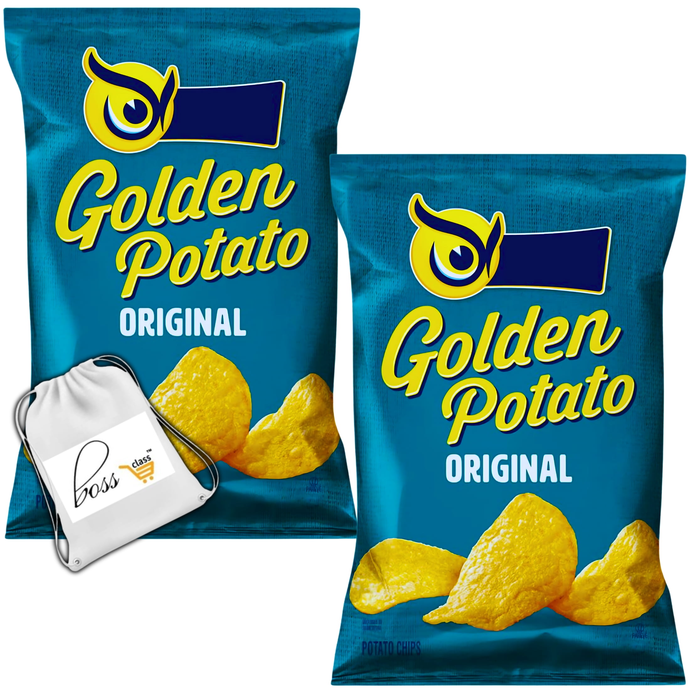 Wise (2) Golden Potato Chips Original Flavor, 3.75oz Bag of Classic ...