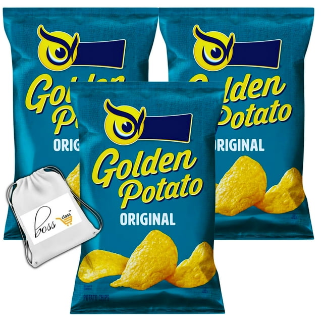 Wise (3) Golden Potato Chips Original Flavor, 3.75oz Bag of Classic ...