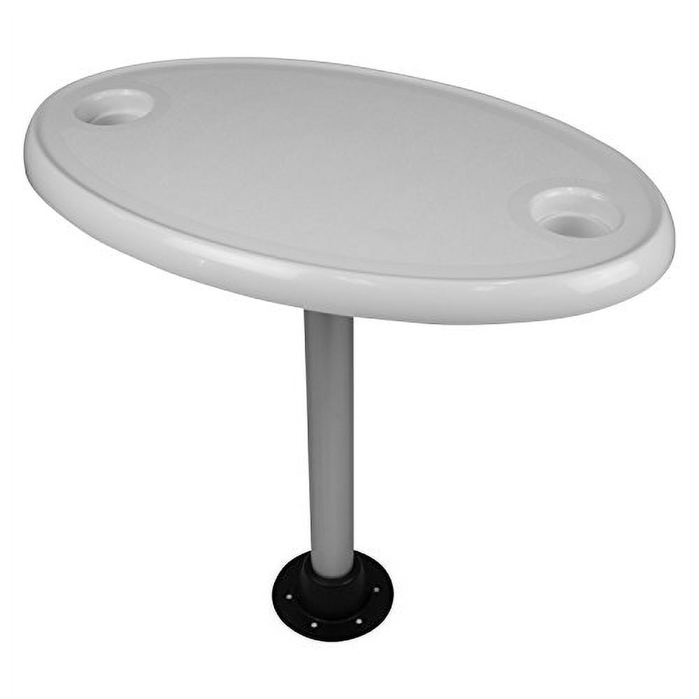 Wise 8WD1157 Pontoon Table - Oval, White - Walmart.com