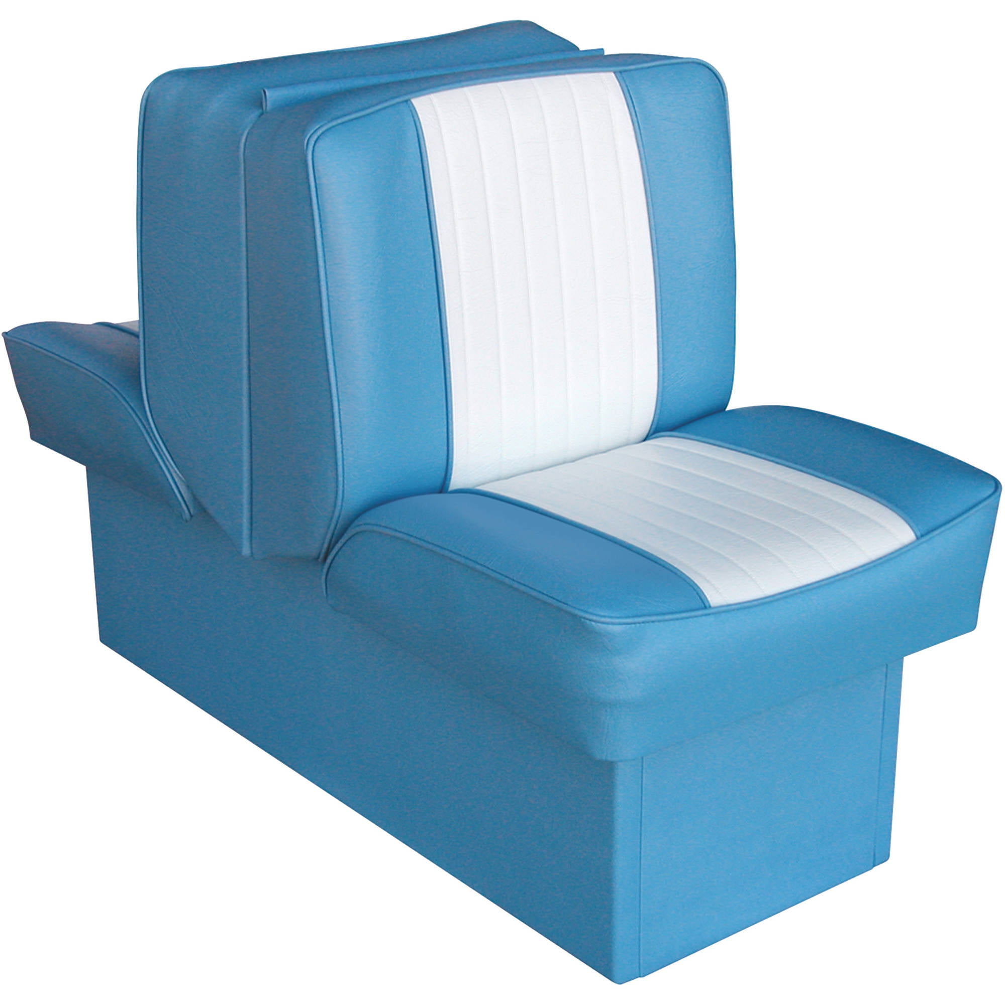 Wise 8WD707P-1-663 Deluxe Series Boat Lounge Seat, Light Blue and White ...
