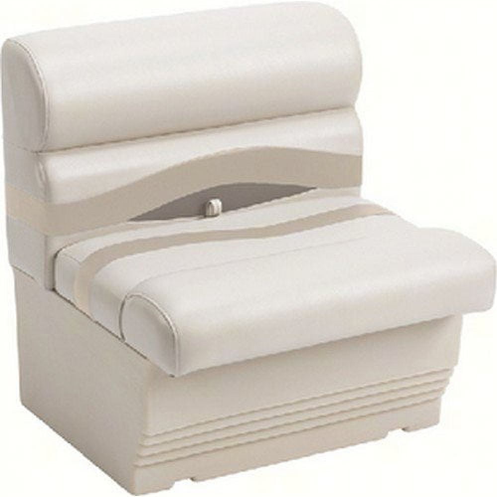 Wise Premier Series Pontoon 27" Seat Cushion Set - Platinum/Mocha Java ...