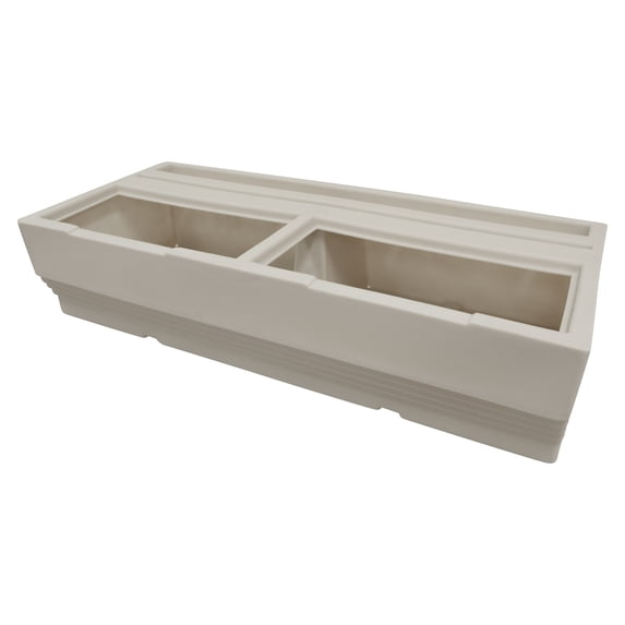Wise, Pontoon Boat Seat Bench Base, Platinum, 50" x 19" x 11" - Walmart.com
