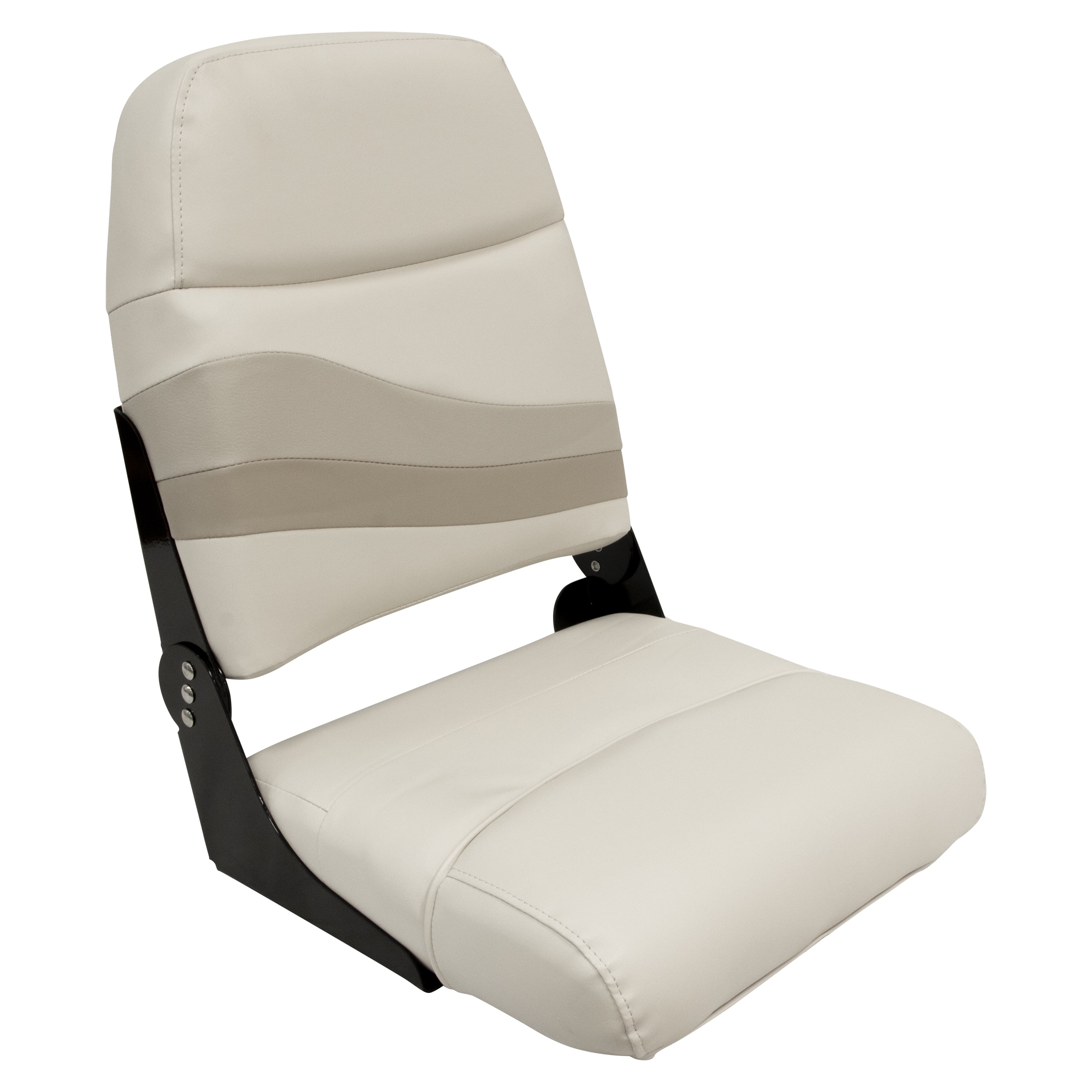 Wise BM1147-1066 Premier Series Pontoon High Back Fold Down Fishing ...