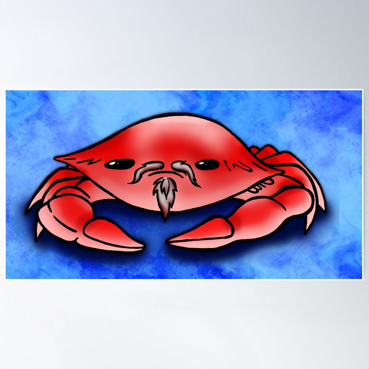 Wise Crab Poster Wall Art, Modern Wall Decor For Living Room Bedroom ...