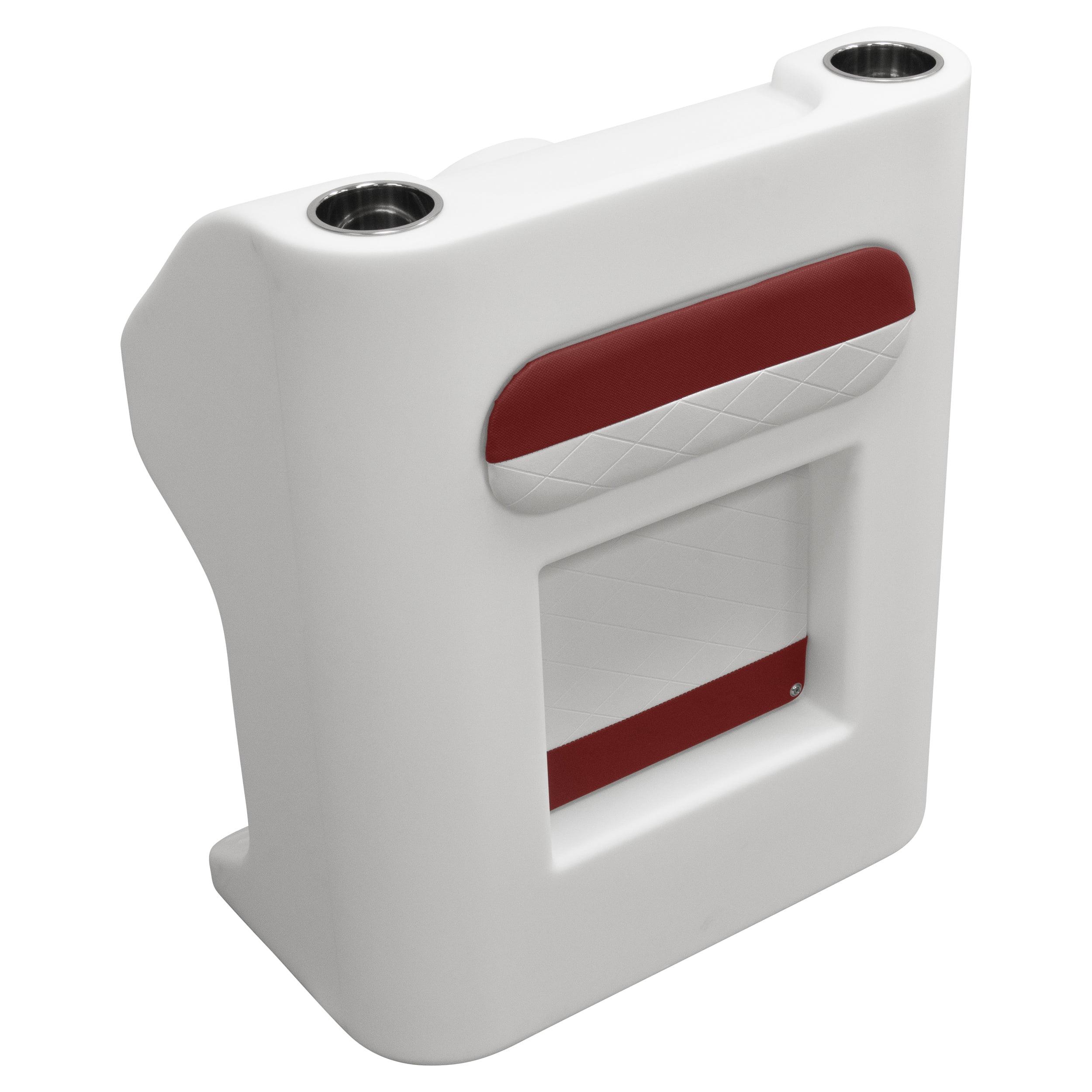 Wise DLX1168-1906 DLX Series Pontoon Steering Console - White / Crimson ...