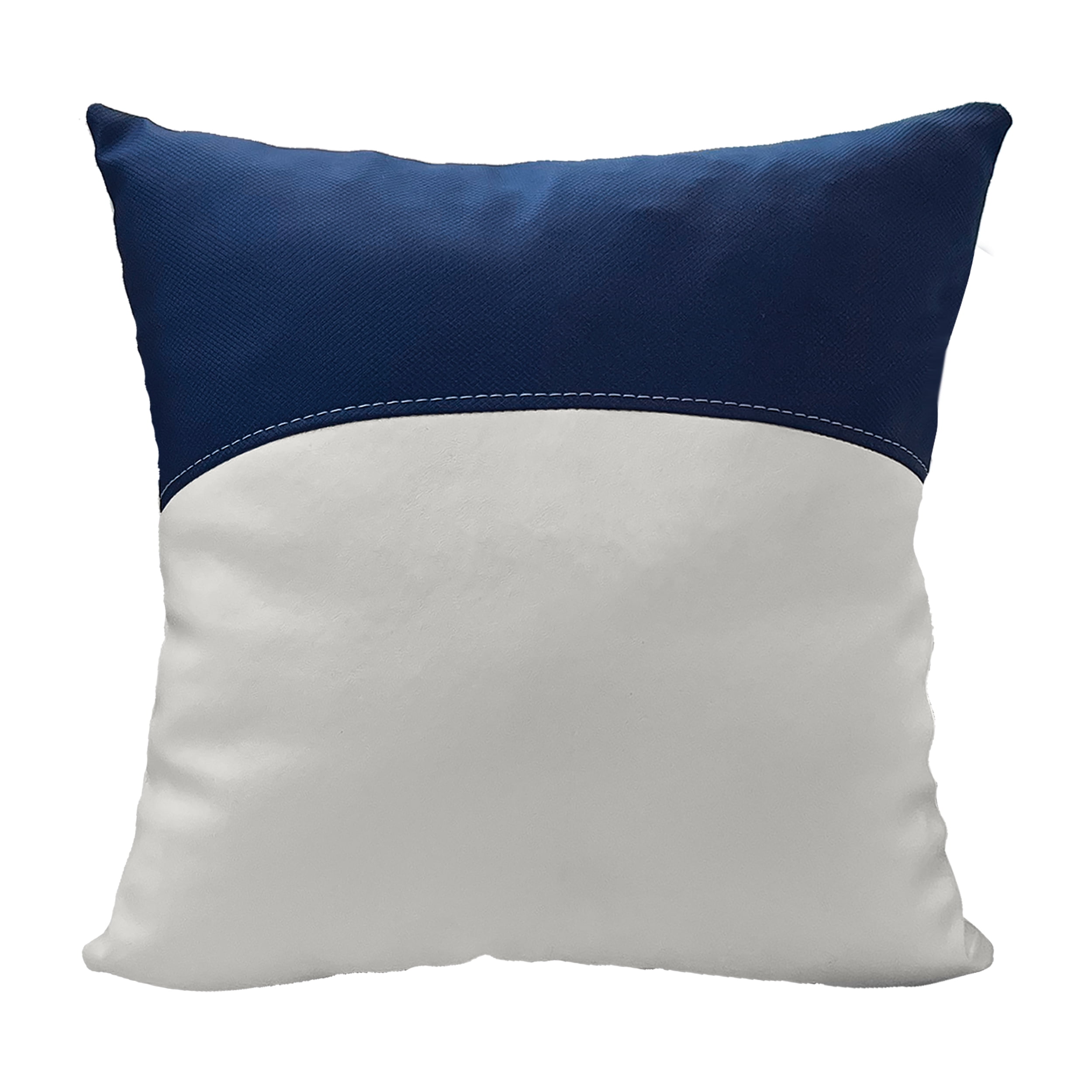 Wise DLX1616-1904 DLX Pontoon Series Square Pillow - White / Mariner Blue - Walmart.com