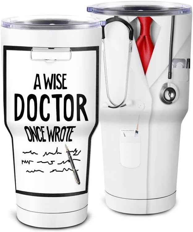 A Wise Doctor Once Wrote Tumbler,Funny Birthday Retirement Graduation ...