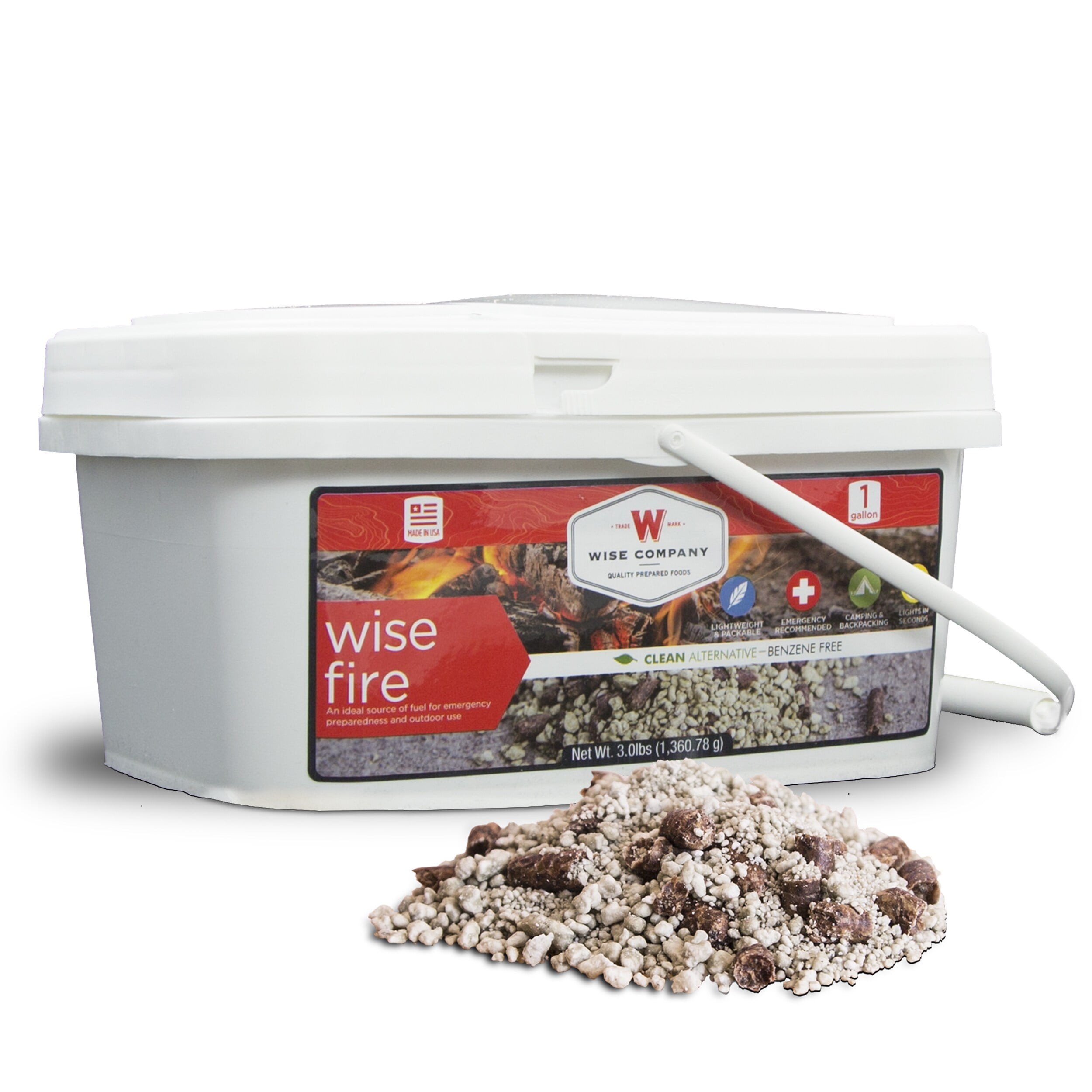 Wise Foods 1 Gallon Bucket - Wise Fire SKU: 01-620ISF - Walmart.com