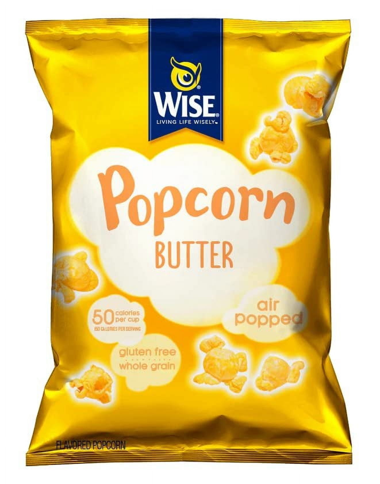 Wise Foods Air Popped Butter Popcorn 6 oz. Bag 6 Bags - Walmart.com