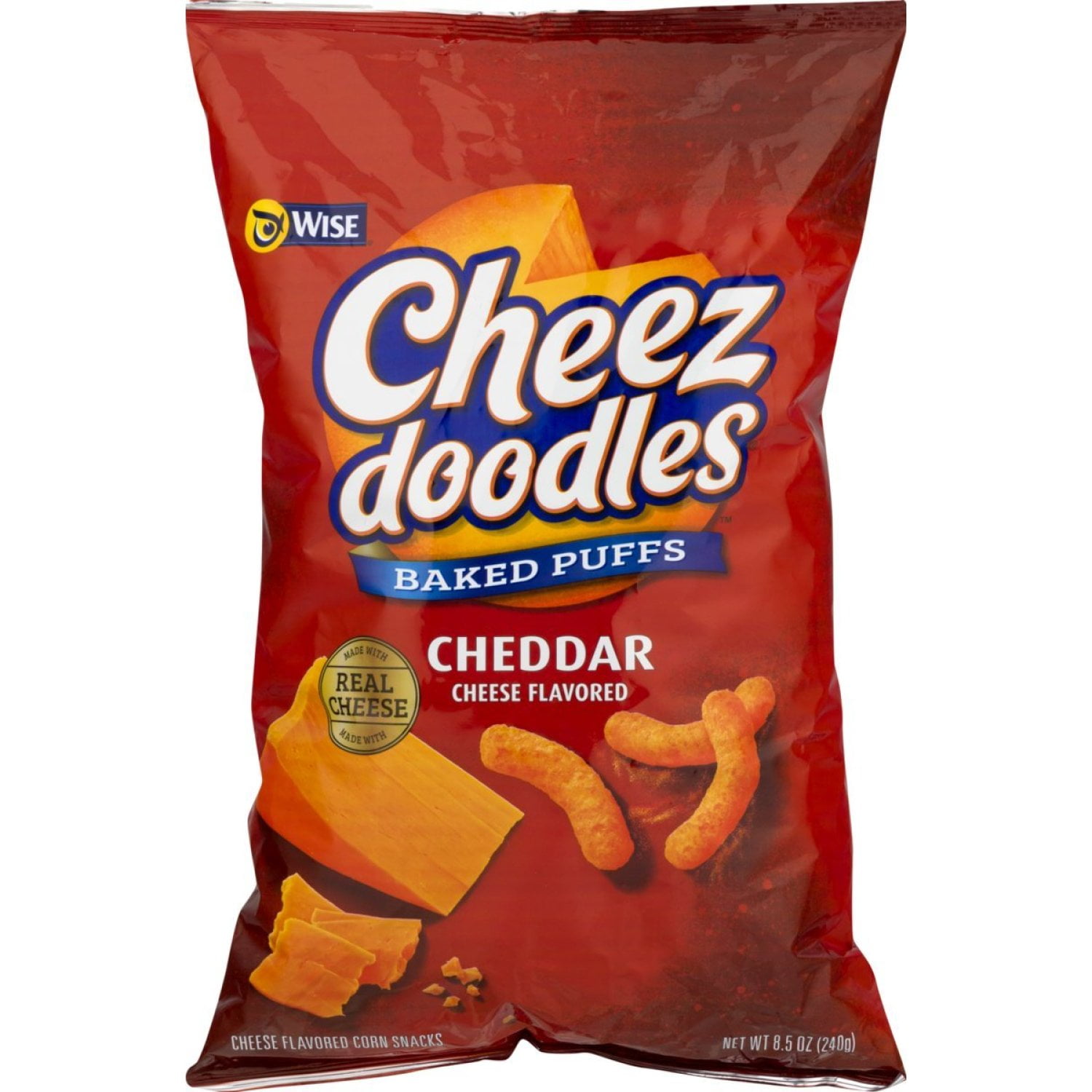 Wise Foods Cheddar Cheese Doodles, SIX 8.5 oz. Bags - Walmart.com