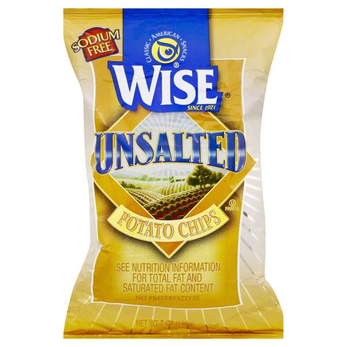 Wise Foods Wise Potato Chips, 7 oz - Walmart.com