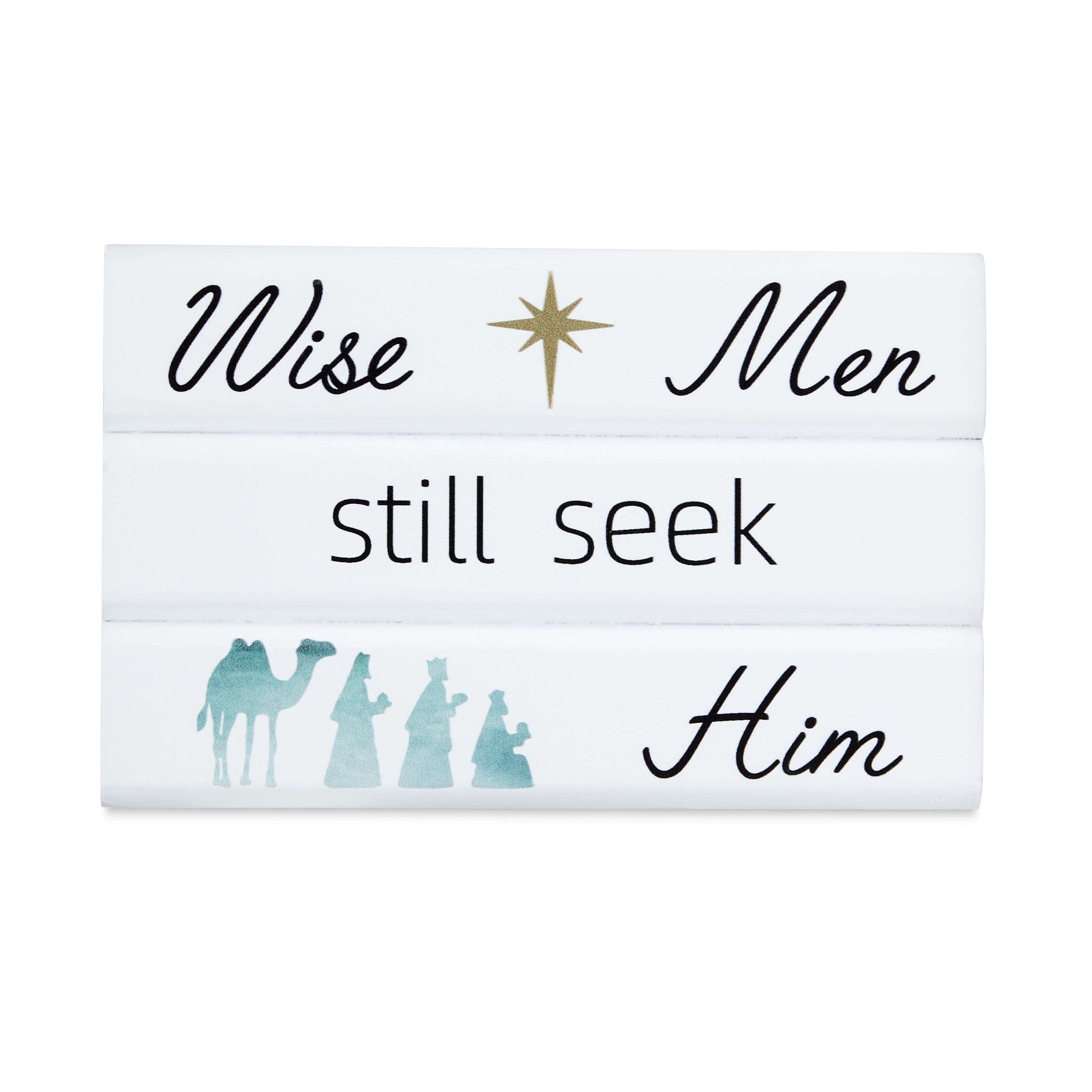 Holiday Time Wise Men Still Seek Him Nativity Table Centerpiece ...