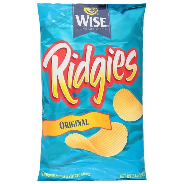 Wise Potato Chips Ridges original 7.875 oz (Pack of 4) - Walmart.com