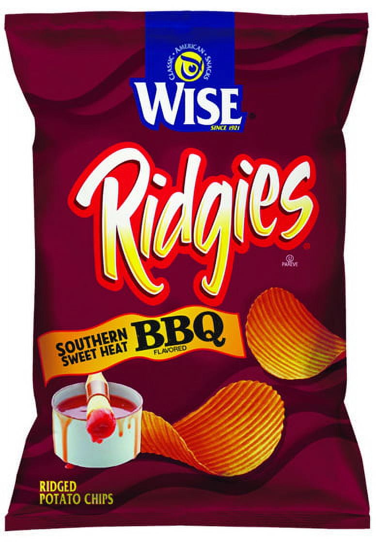Wise Snacks Ridgies Potato Chips Sweet Heat BBQ 8.75 oz (10 count ...