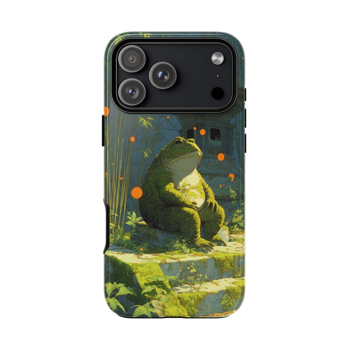 Wise Toad Anime Shrine Fantasy Scene for iPhone 17 16 15 14 13 12 11 ...