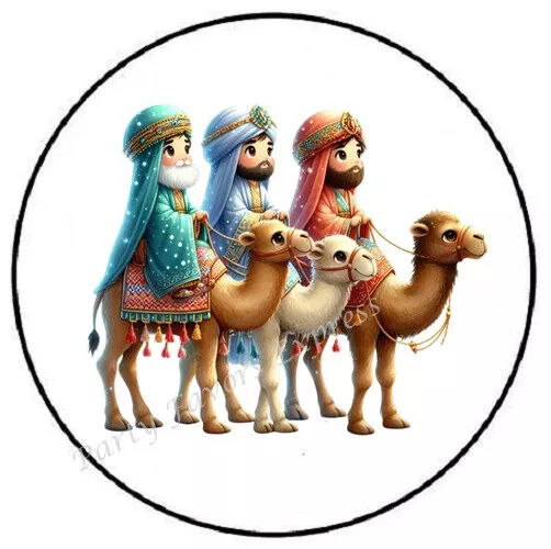 Wisemen On Camels Christmas Nativity Sticker Party Favors Sticker ...