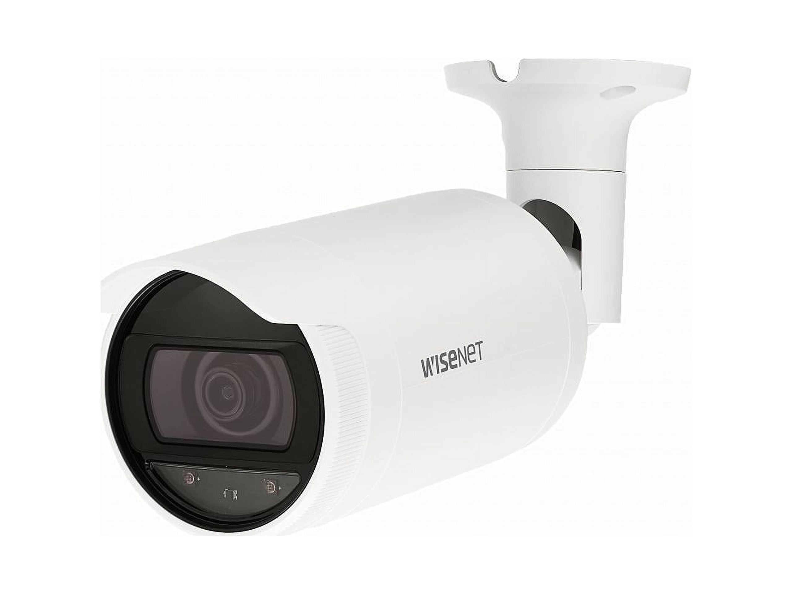Wisenet 4MP Network Camera, Bullet, Color, White, Electronic, 65.6ft ...